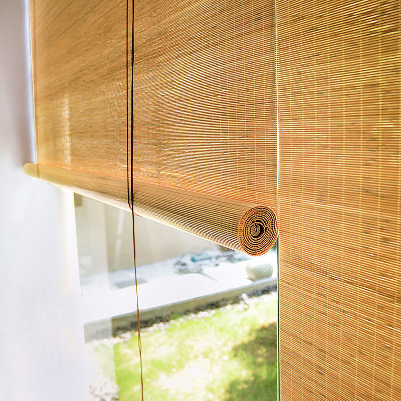 1m Length 2m Height Handmade Bamboo Roller Curtain Protecting Privacy ...