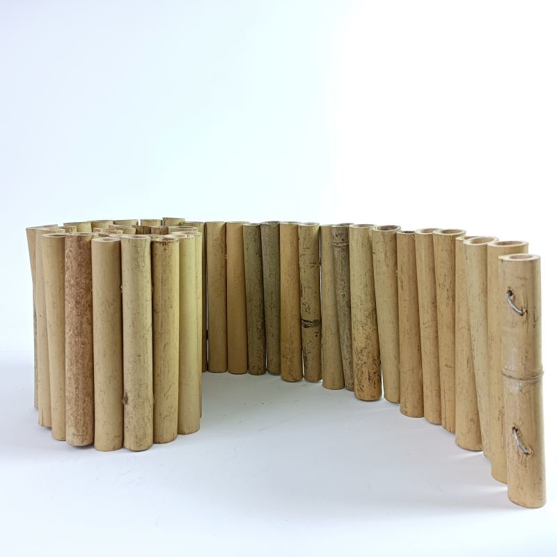 20x100cm Cane Bamboo Edging Border Fence For Small Garden Balcony ...
